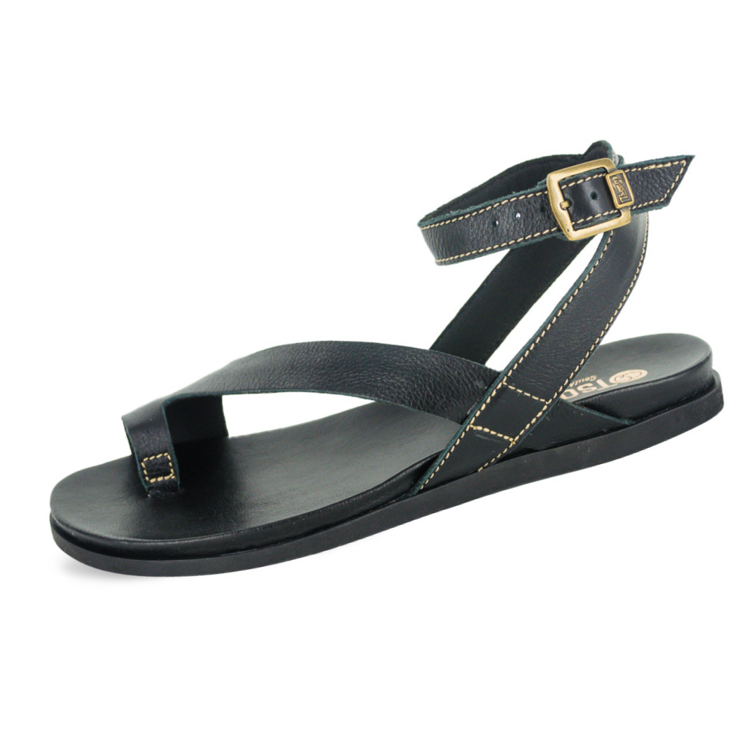 Ugalonci Black Sandals With Straps – Tsonga AU